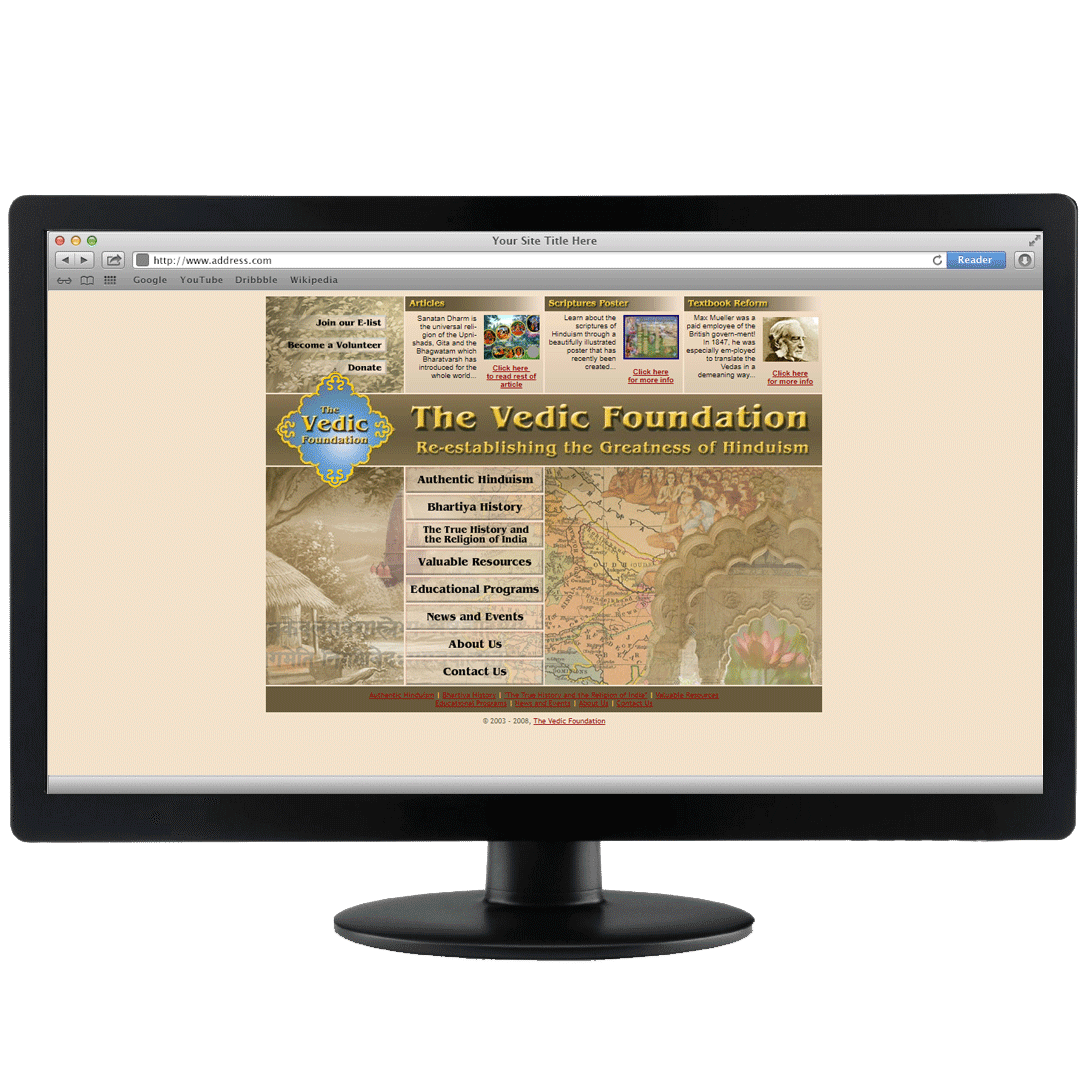 The Vedic Foundation: Graphic Design & Website | Mohini Visions